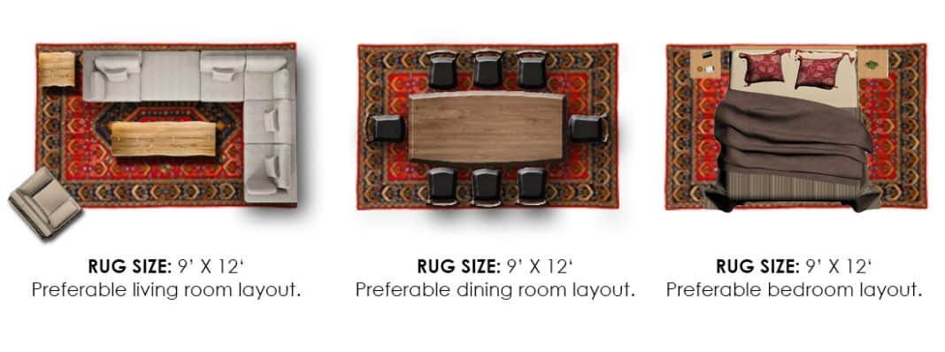 Rug Sizes Guide and Chart: Best Rug Sizes for Each Room - Homely Rugs