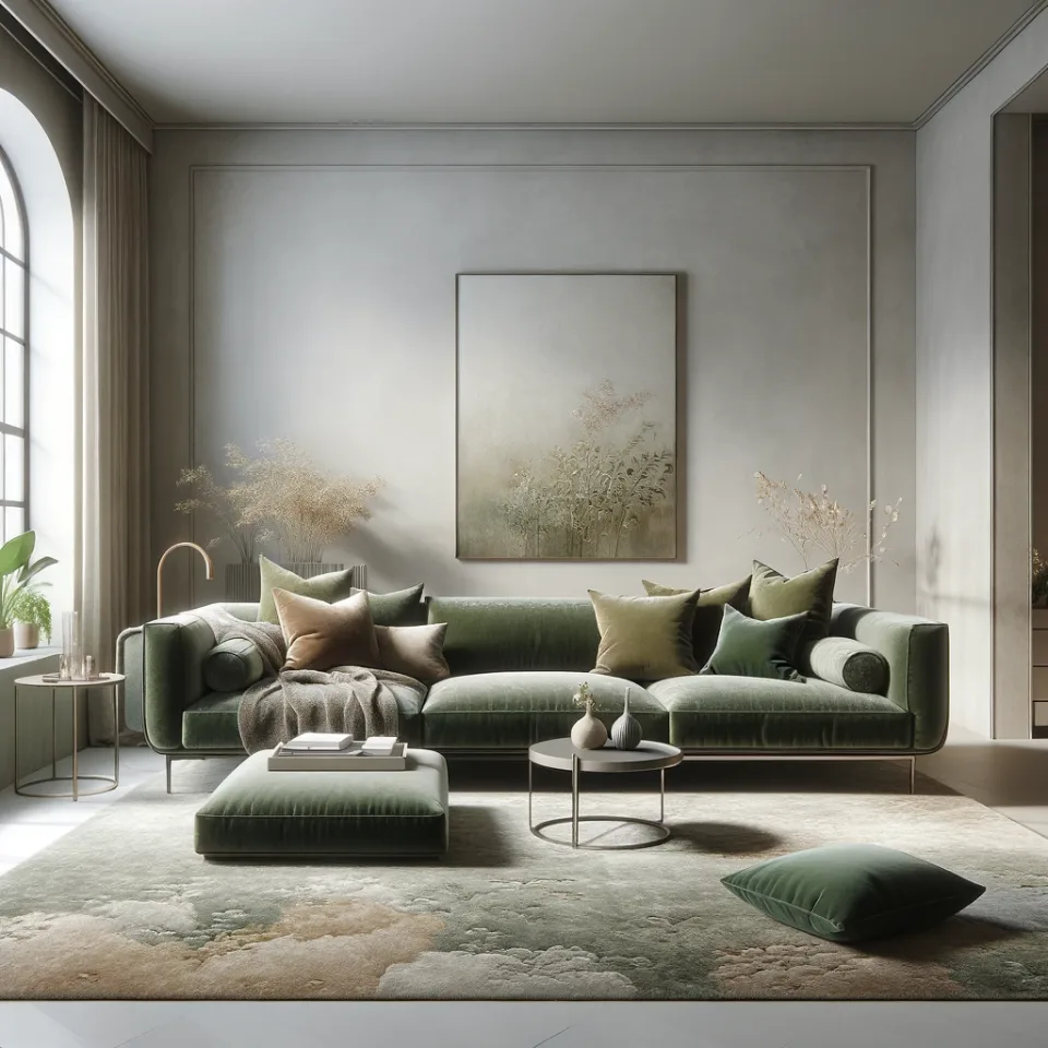 12 Rug Ideas for Green Couches with Pictures