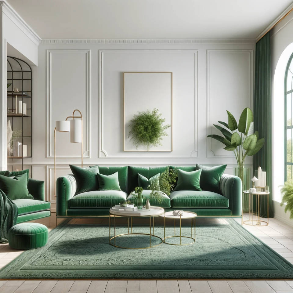 12 Rug Ideas for Green Couches with Pictures