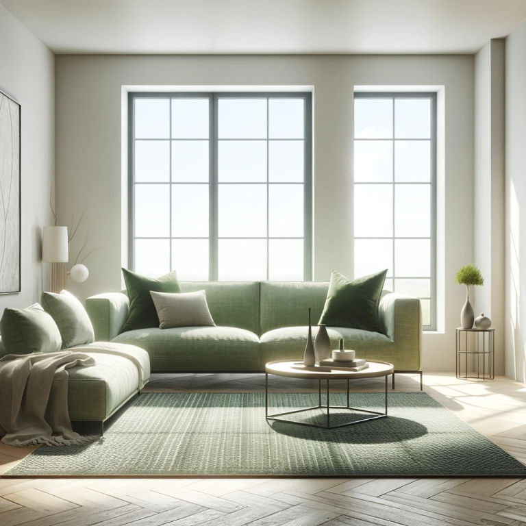 12 Rug Ideas for Green Couches with Pictures