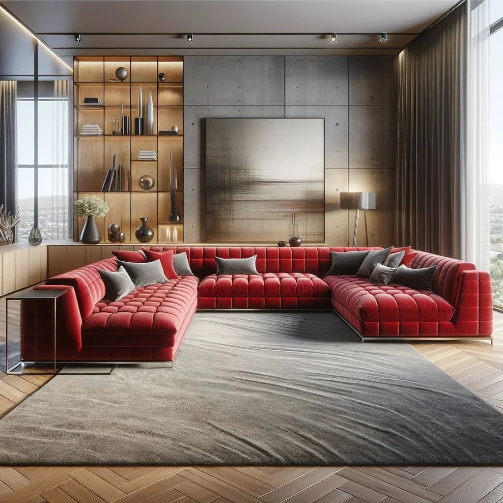 13 Rug Ideas for Red Couches with Pictures