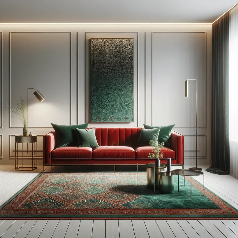 13 Rug Ideas for Red Couches with Pictures