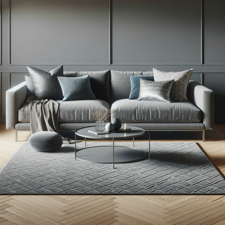 20 Rug Color Ideas for Gray Couches with Interior Photos