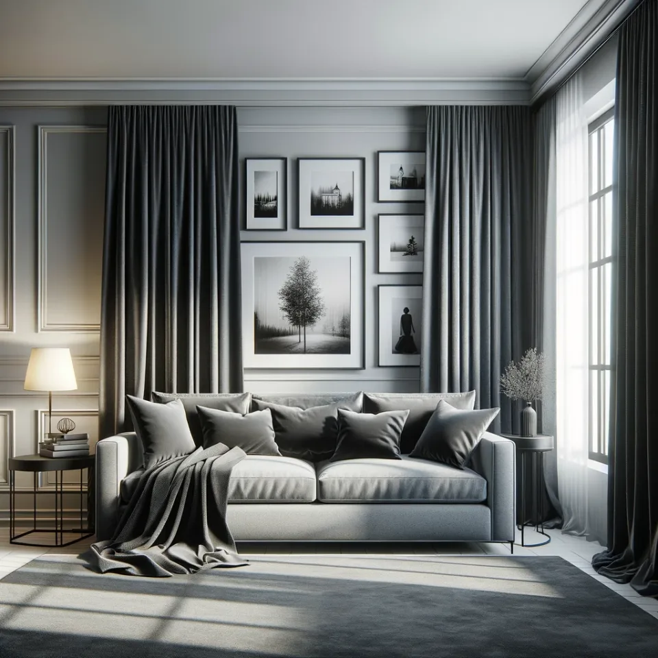 10 Perfect Curtain Colors to Complement Your Gray Couch