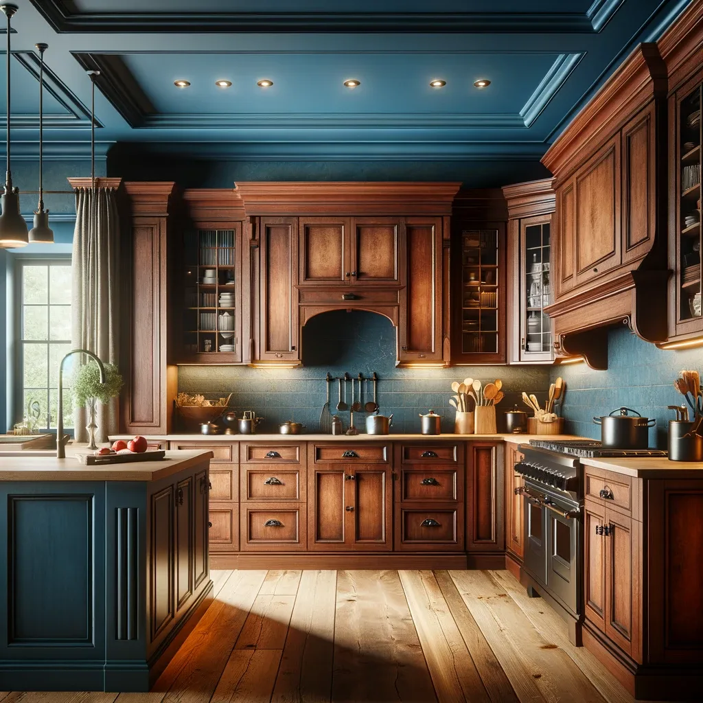 7 Wall Colors to Complement Cherry Kitchen Cabinets