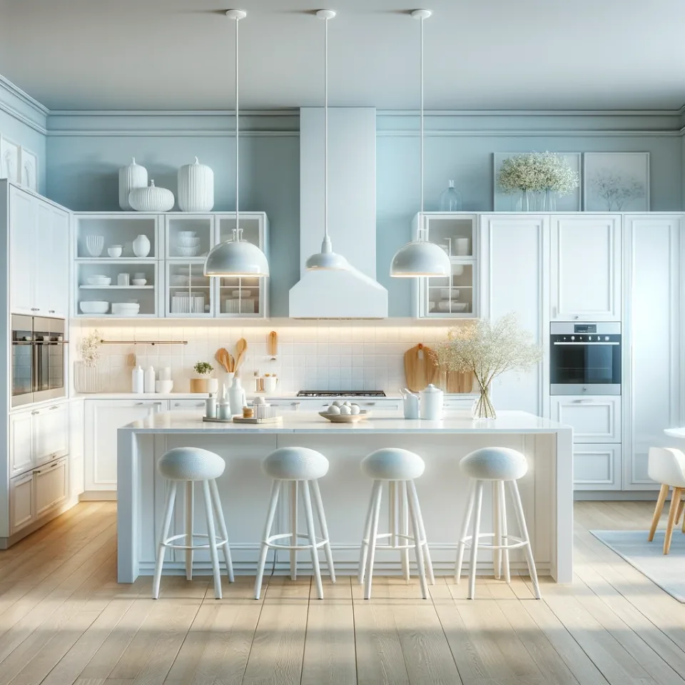 14 Wall Color Ideas for White Kitchen Cabinets