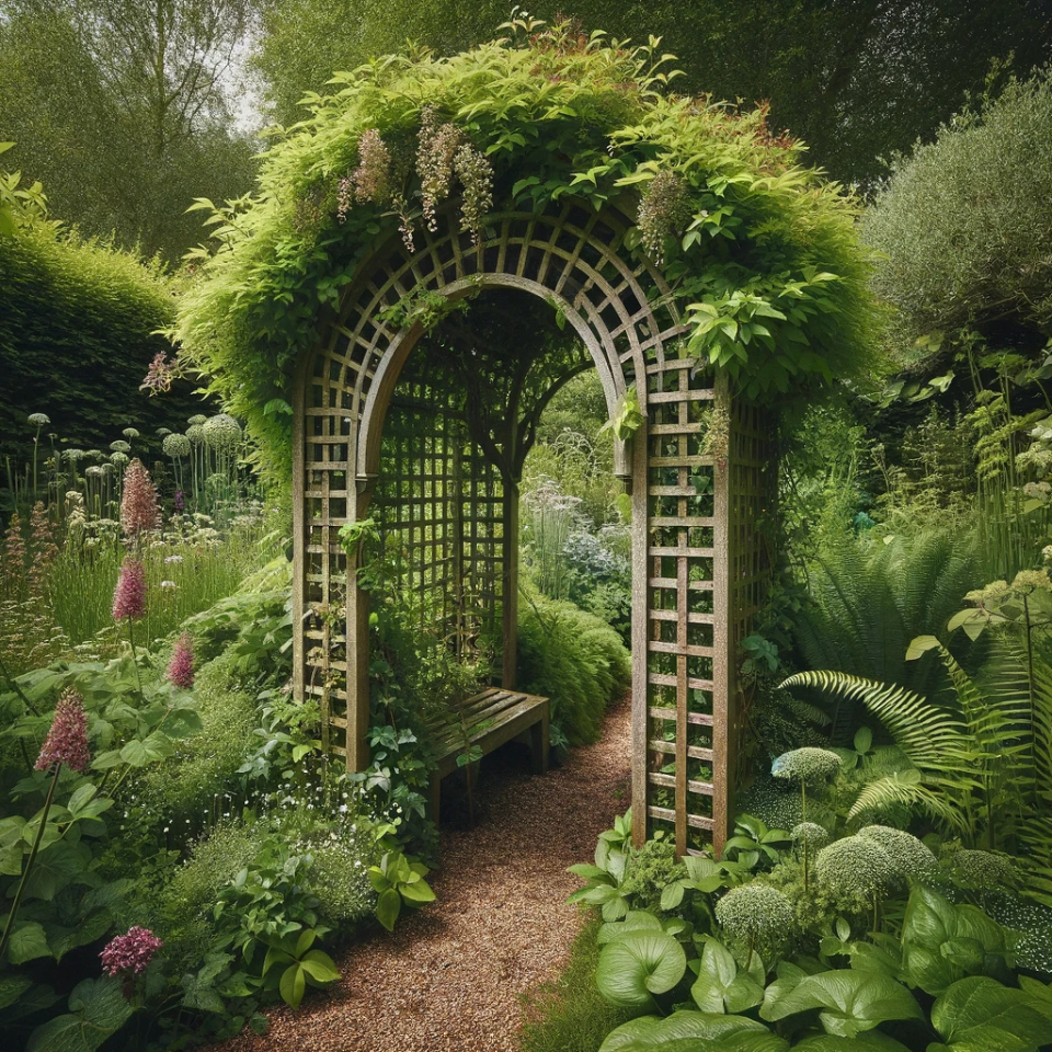 23 Beautiful and Unique Garden Arbor Arch Ideas and Designs