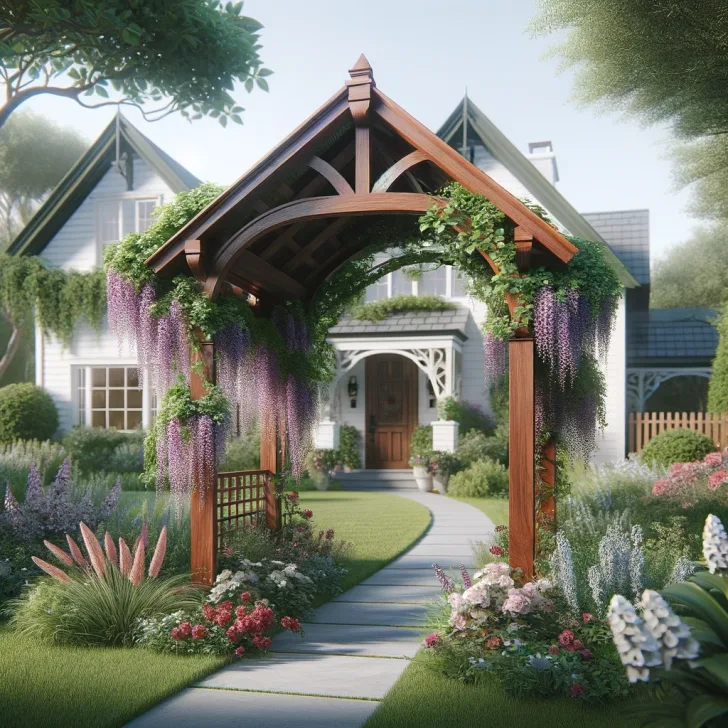 23 Beautiful and Unique Garden Arbor Arch Ideas and Designs
