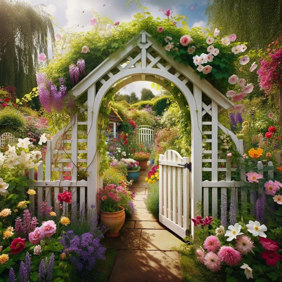 23 Beautiful and Unique Garden Arbor Arch Ideas and Designs