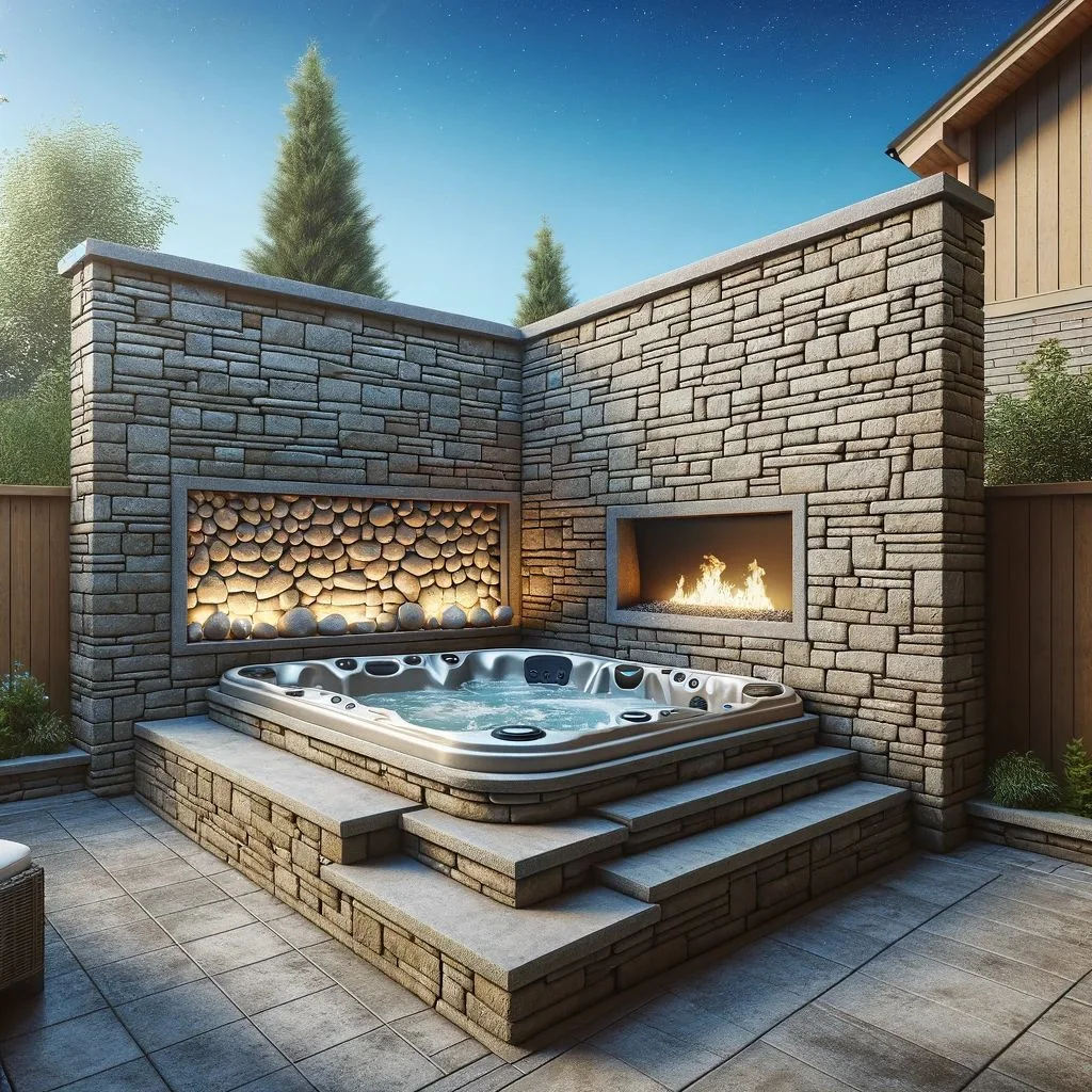 21 Backyard Hot Tub Privacy Ideas with Night Sky Views
