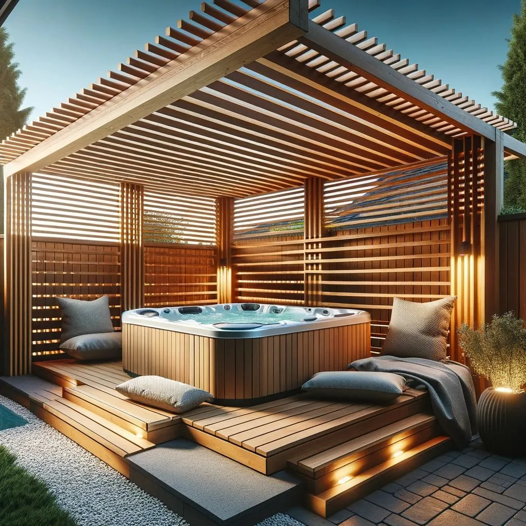 21 Backyard Hot Tub Privacy Ideas With Night Sky Views